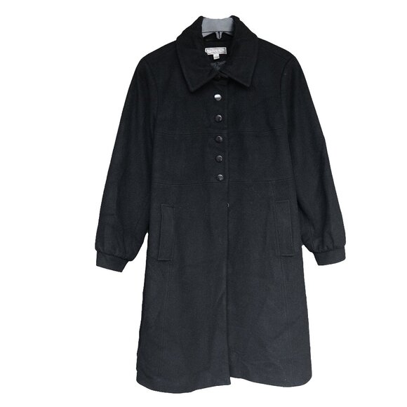 Simonton Says | Jackets & Coats | Simonton Says Wool Over Coat Black ...